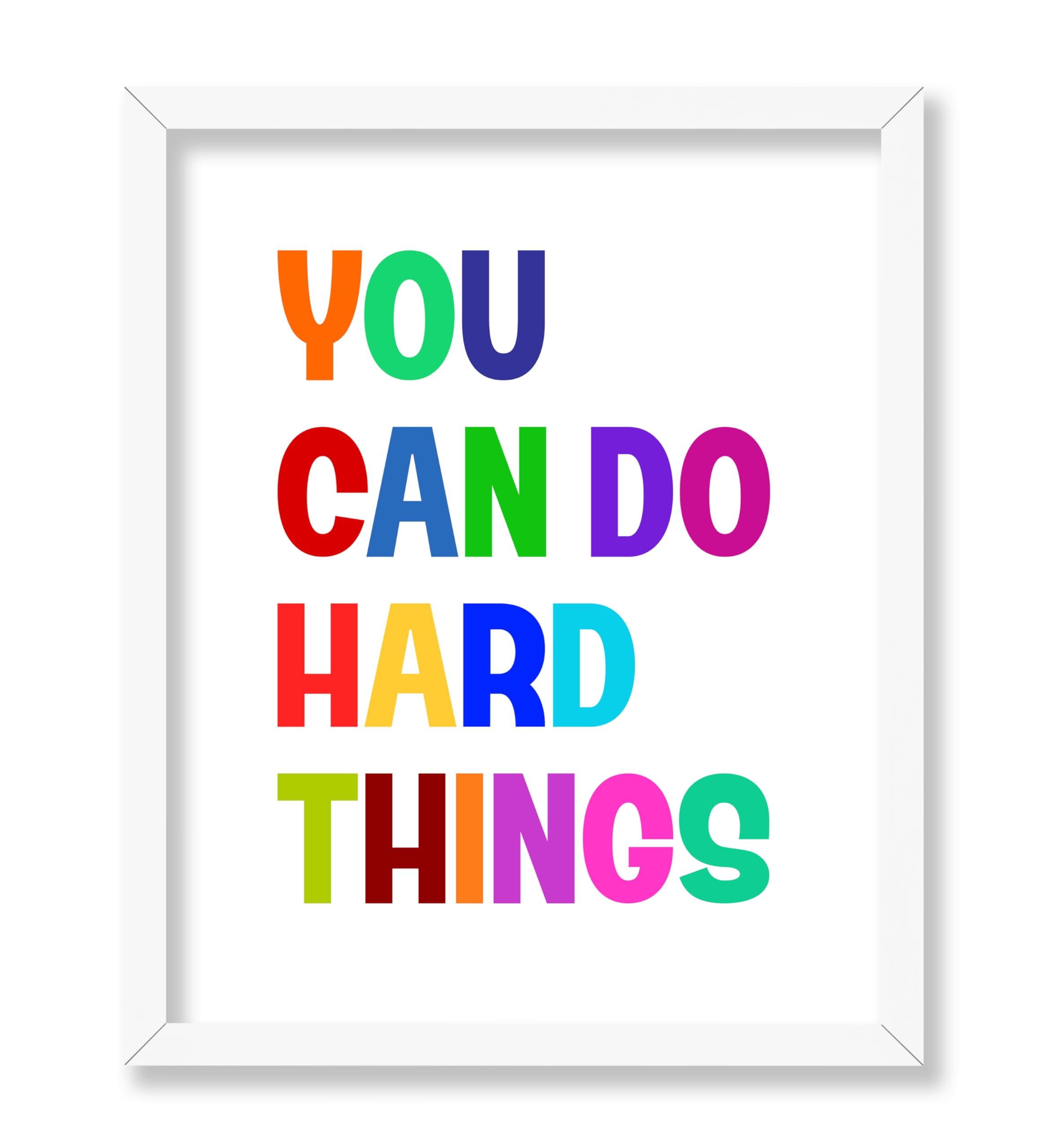 Poster Master You Can Do Hard Things Poster - Typography Print ...