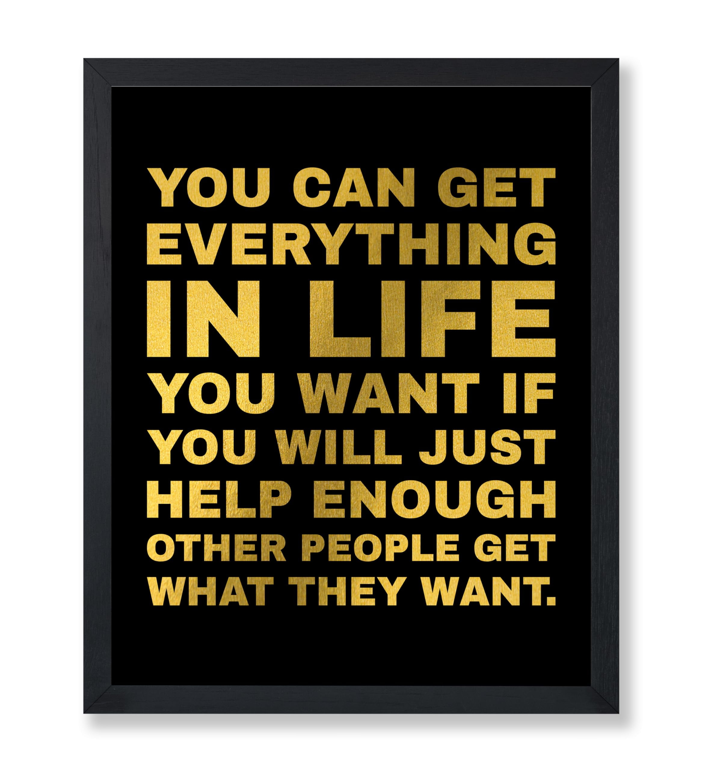 Poster Master You Can Get Anything In Life Poster - Gold Encouragement Print - Support Art ...