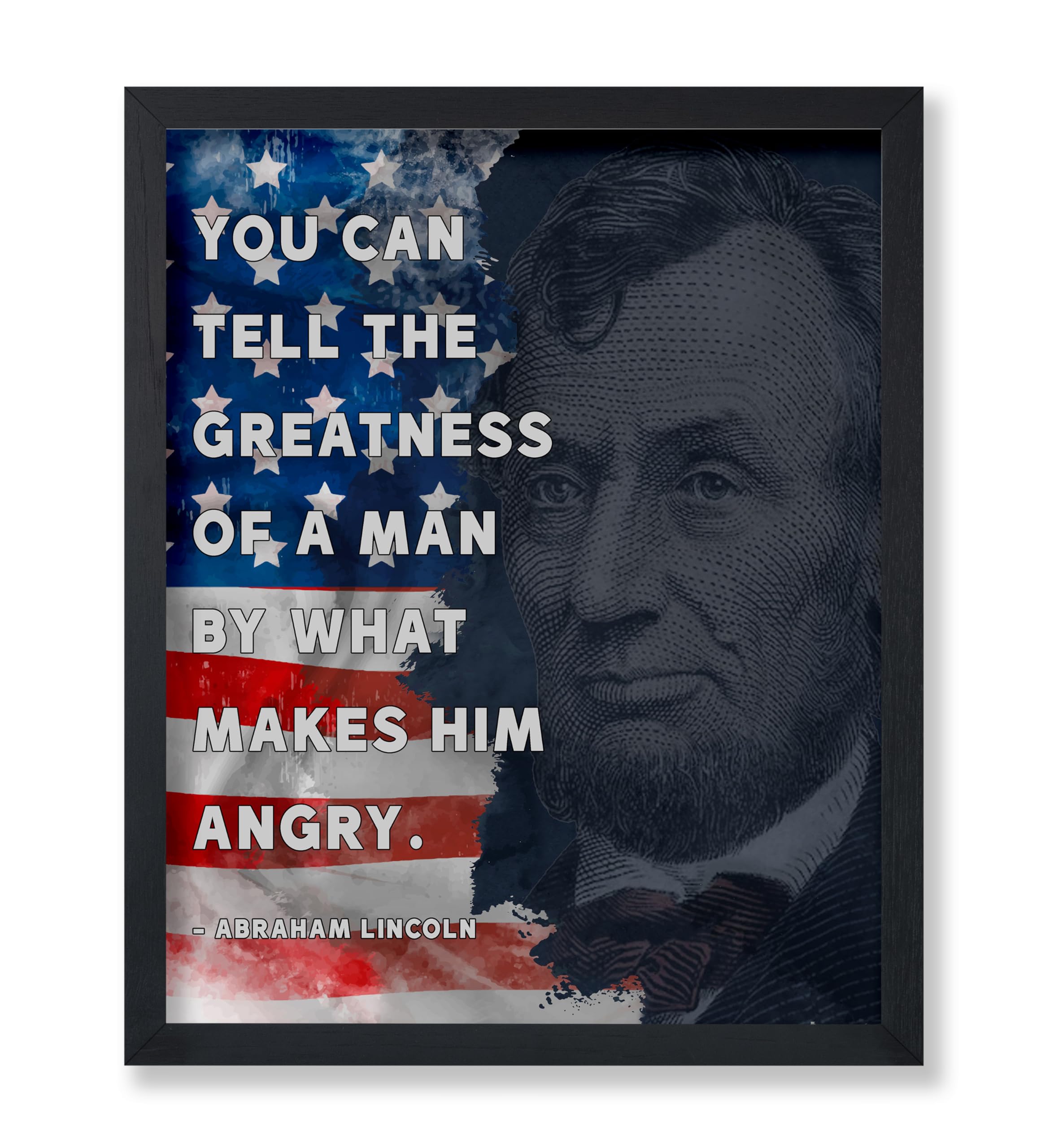 Poster Master You Can Tell The Greatness Of A Man Poster - Abraham ...