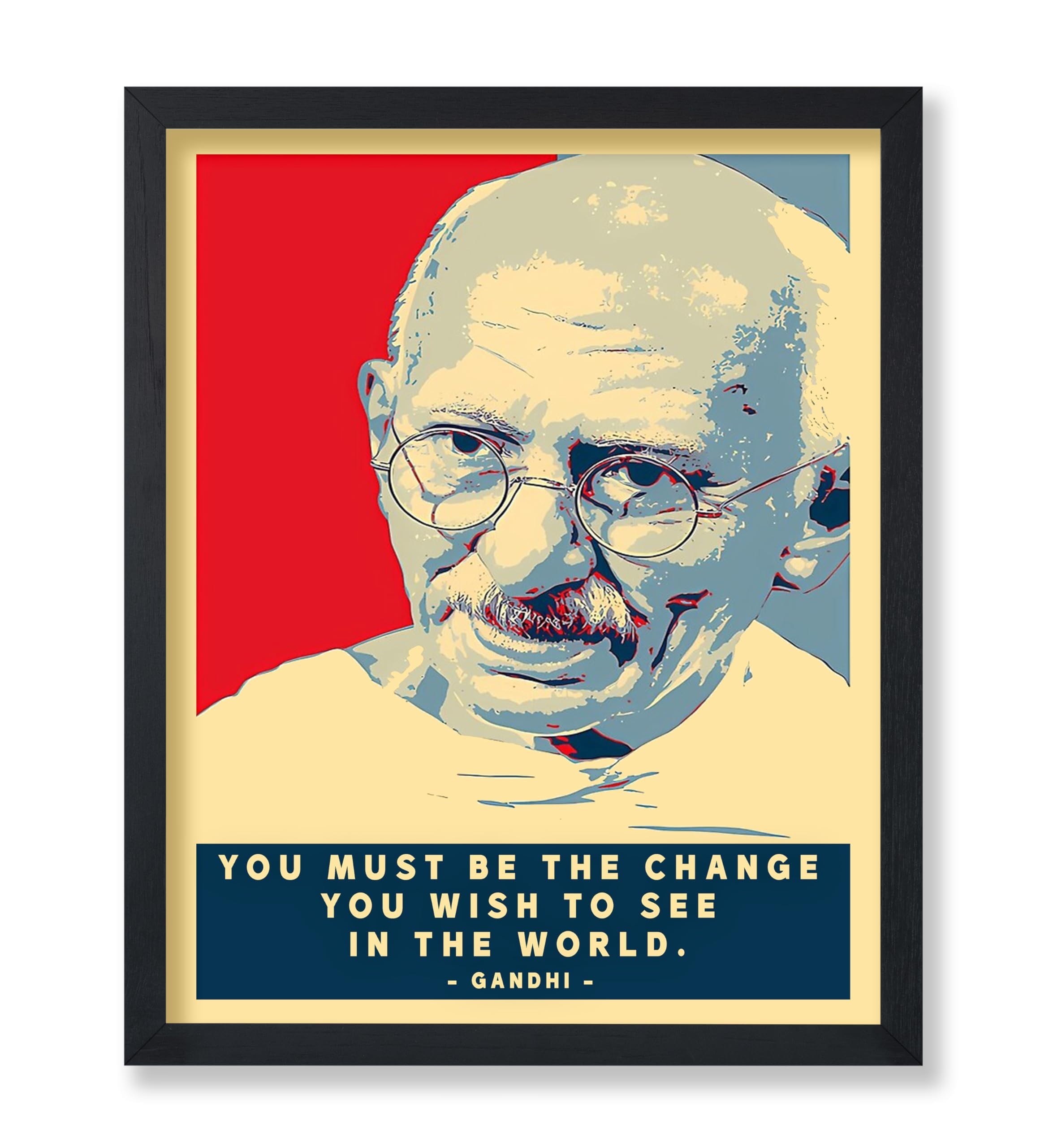 Poster Master You Must Be The Change Poster - Gandhi Print ...