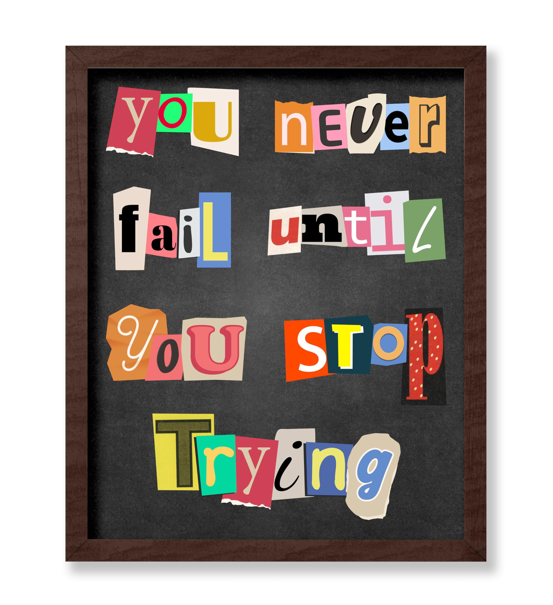 Poster Master You Never Fail Until You Stop Trying Poster ...