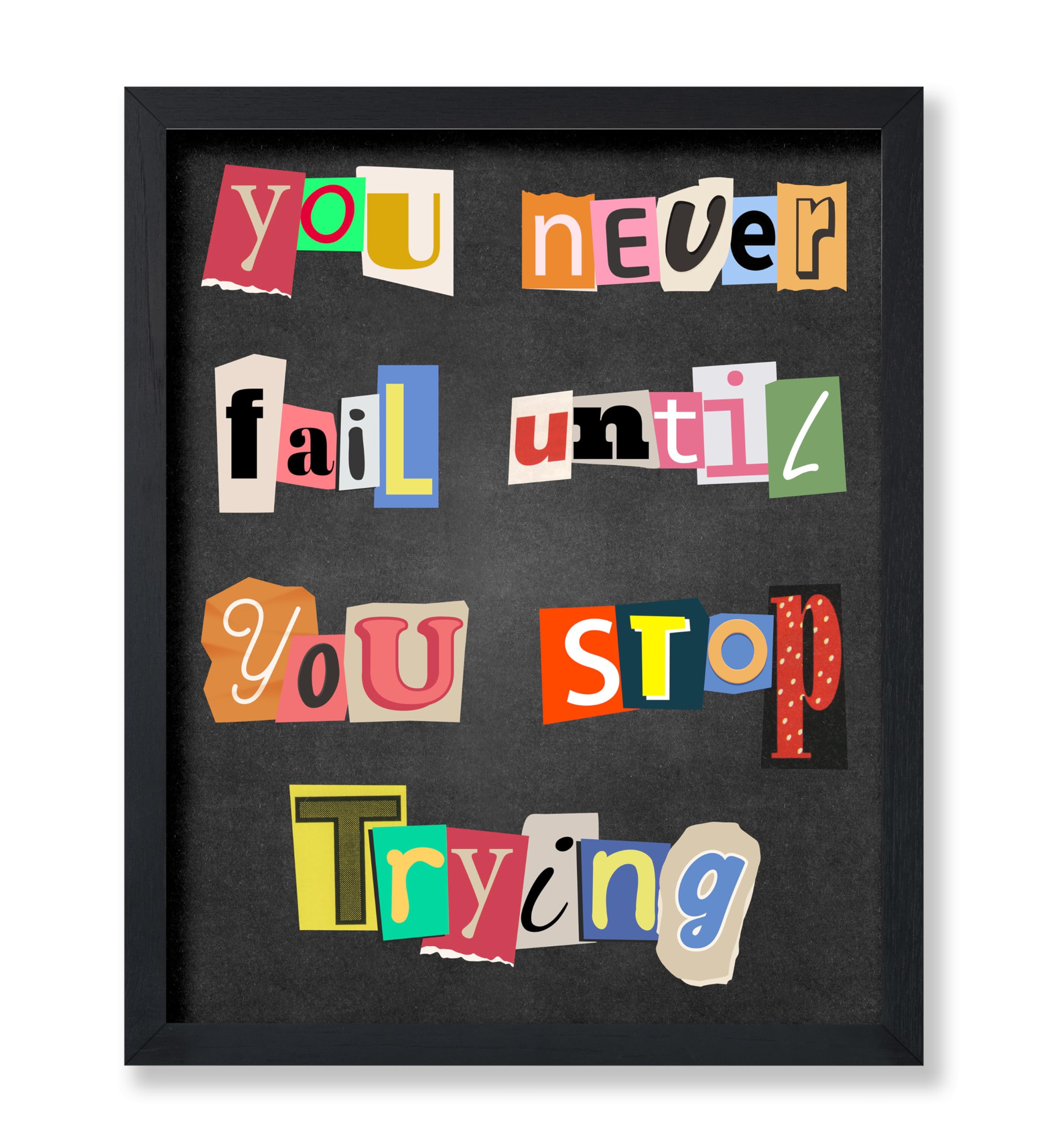 Poster Master You Never Fail Until You Stop Trying Poster ...