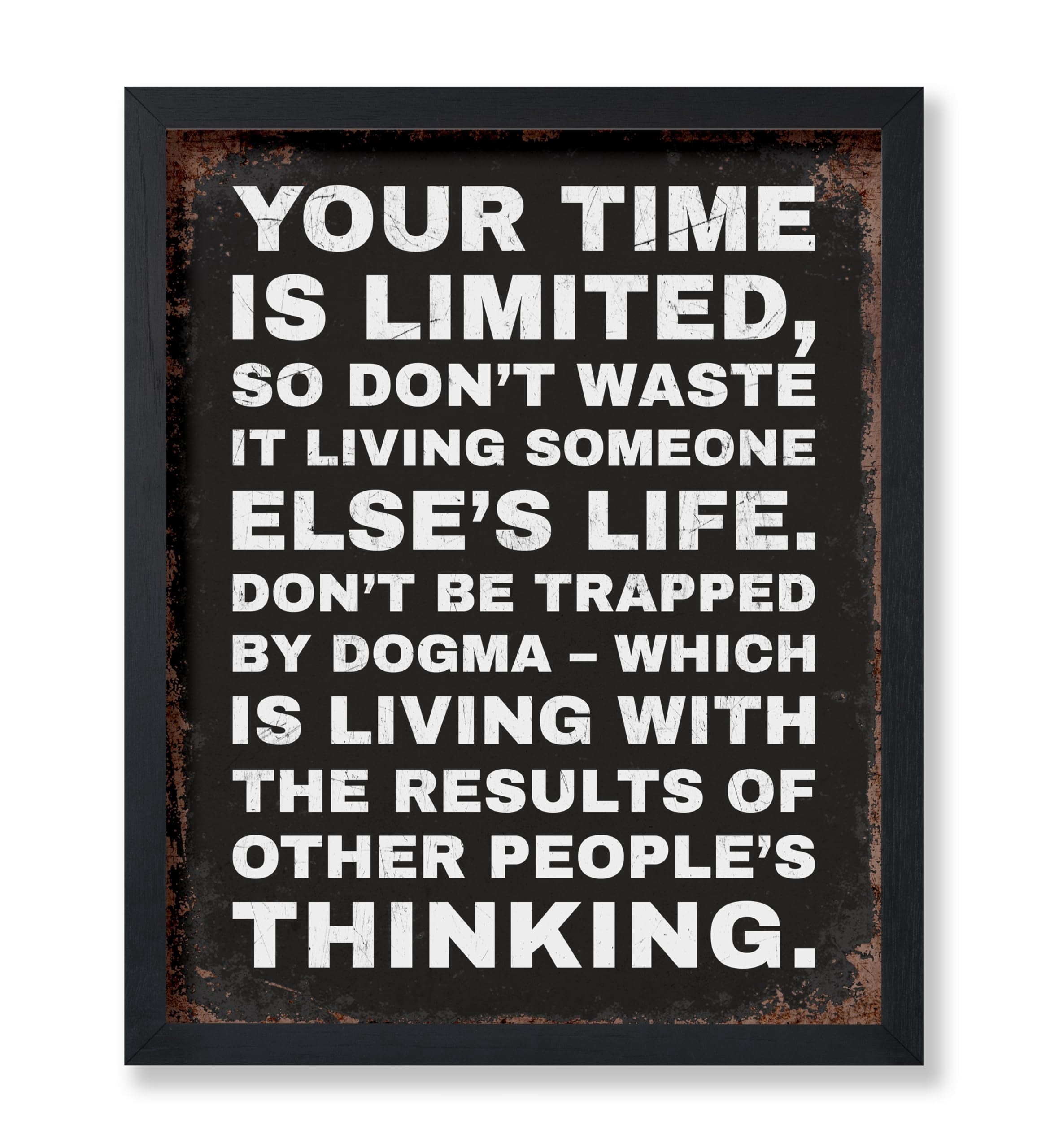 Poster Master Your Time Is Limited Poster - Black Motivational Print ...