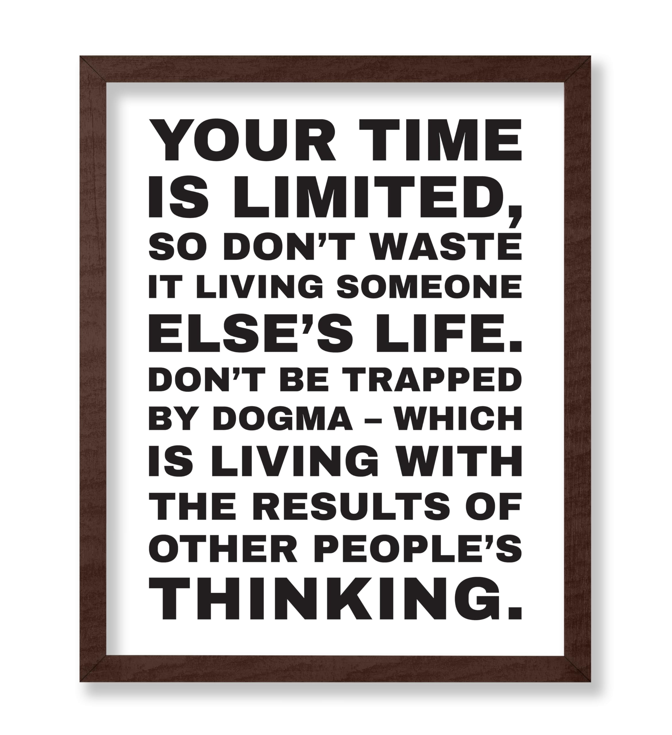 Poster Master Your Time Is Limited Poster - White Motivational Print ...
