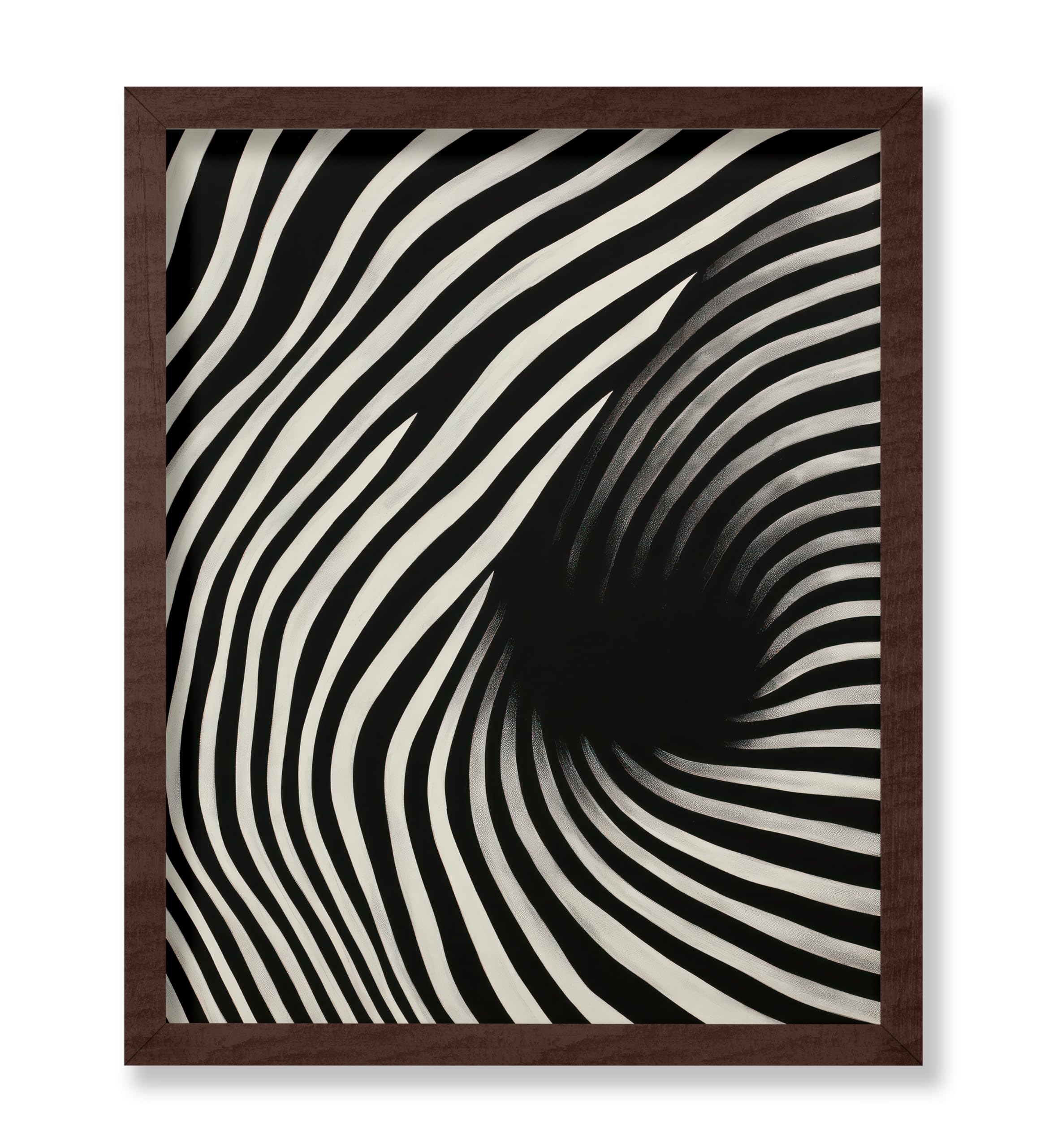 Poster Master Zebra Stripes Poster - Retro Optical Illusion Print ...