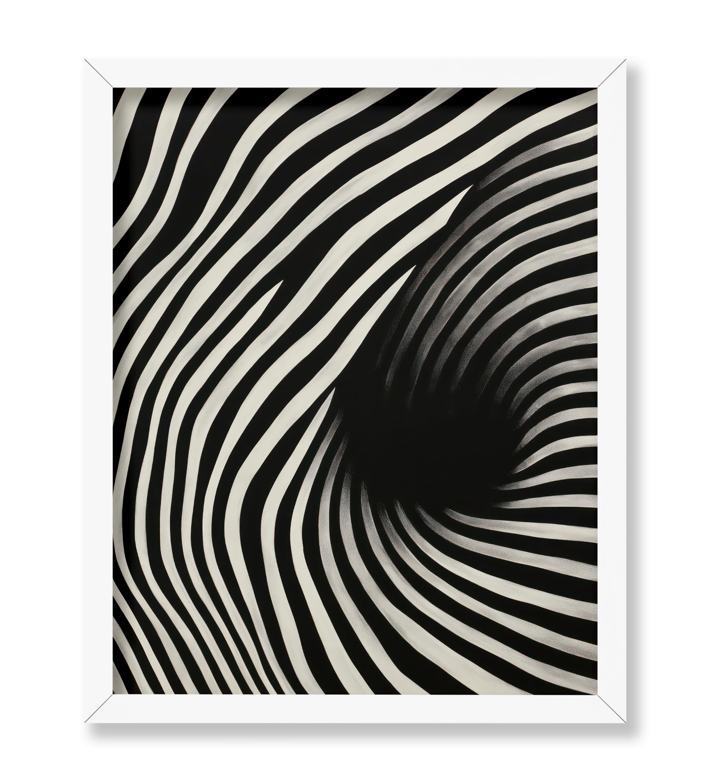 Poster Master Zebra Stripes Poster - Retro Optical Illusion Print ...