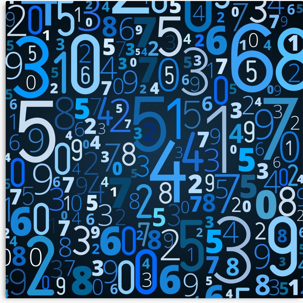 Poster Math, Numbers Poster No Framed, 12x18 - Walmart.com