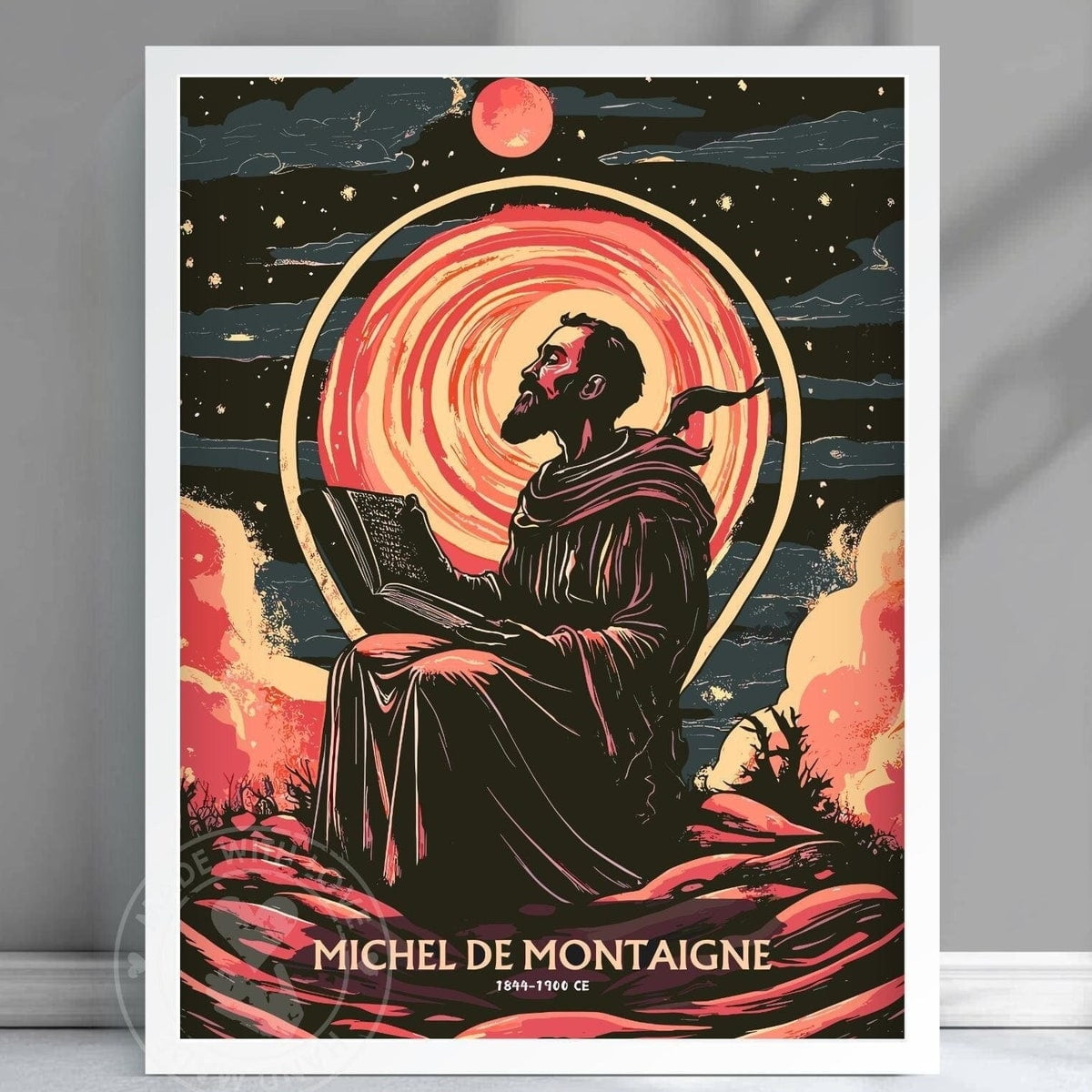 Poster Michel De Montaigne Philosopher Print - Philosophy Poster ...