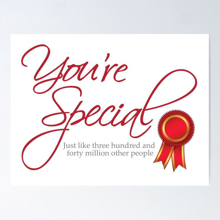 Poster Millennial AwardsÃ¢â€žÂ¢ - You'Re Special - No Framed, Vintage ...