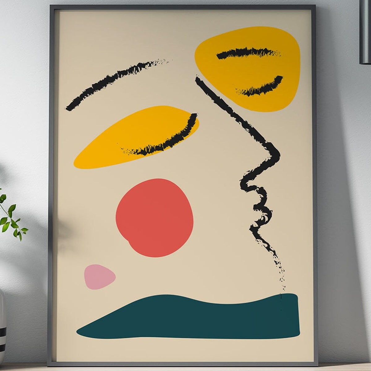 Poster Minimalistic Position Poster, Kiss, Wall Art, Love, Wall Decor ...