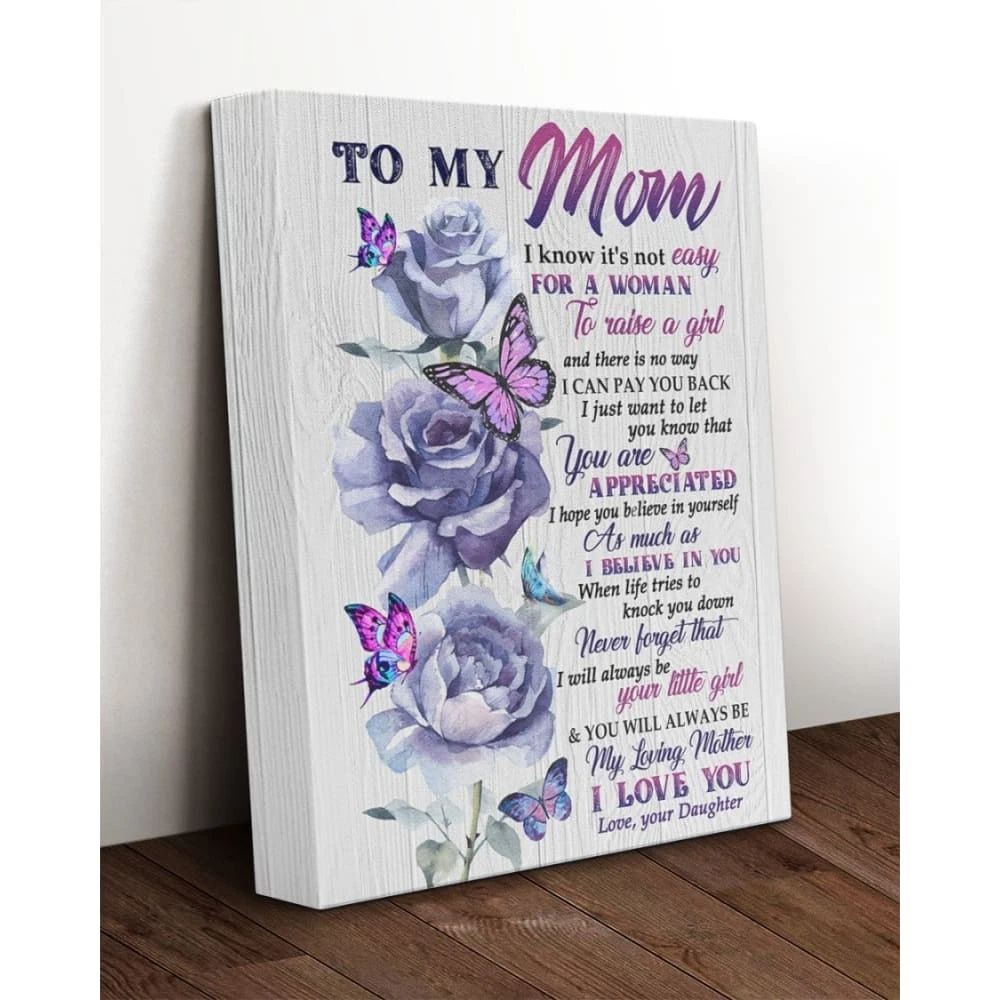 Poster, To My Mom From Daughter, Mother'S Day Gift From Daughter, Gift ...