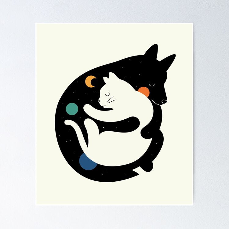 Poster More Hugs Less Fights - No Framed, Vintage Wall Art, Trendy ...