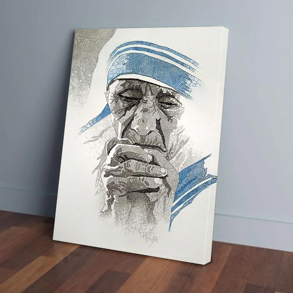 Poster Mother Teresa Praying- UNFRAMED Poster Prints, Wall Art For Home ...