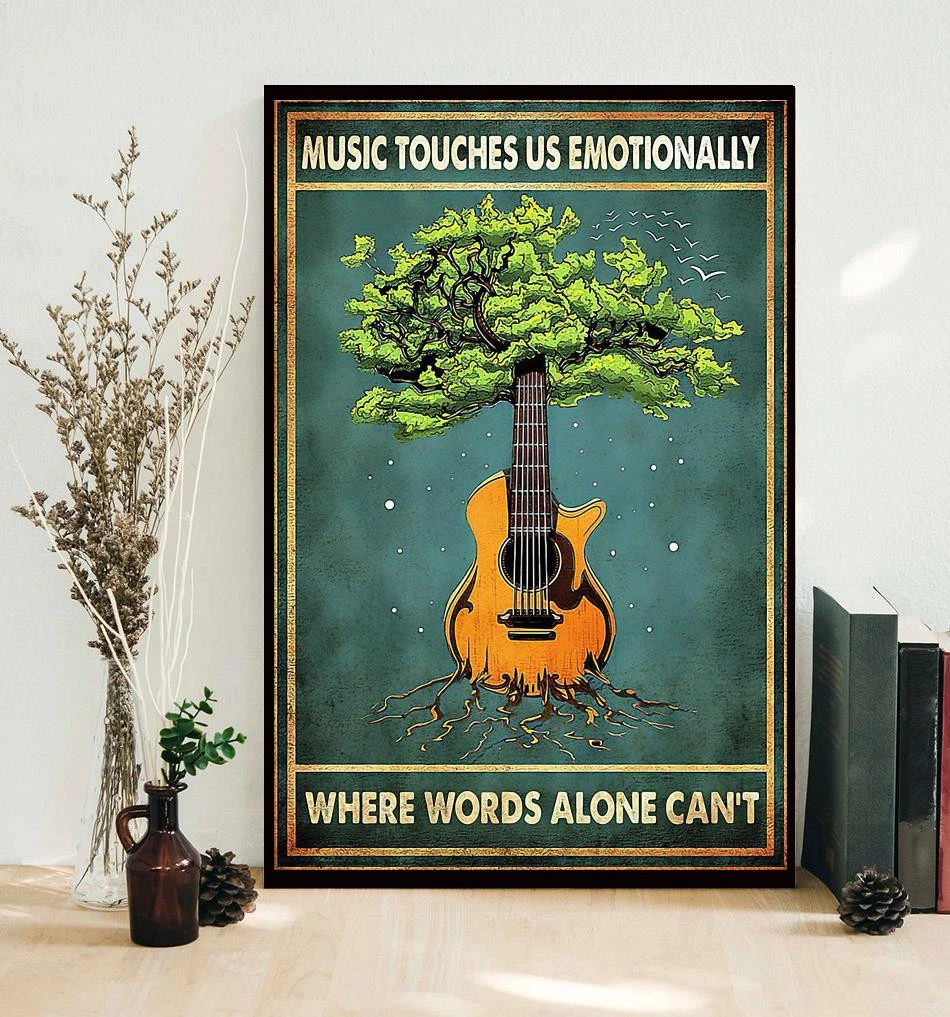 Poster Music Touches Us Emotionally Where Words Cannot Wall Art ...