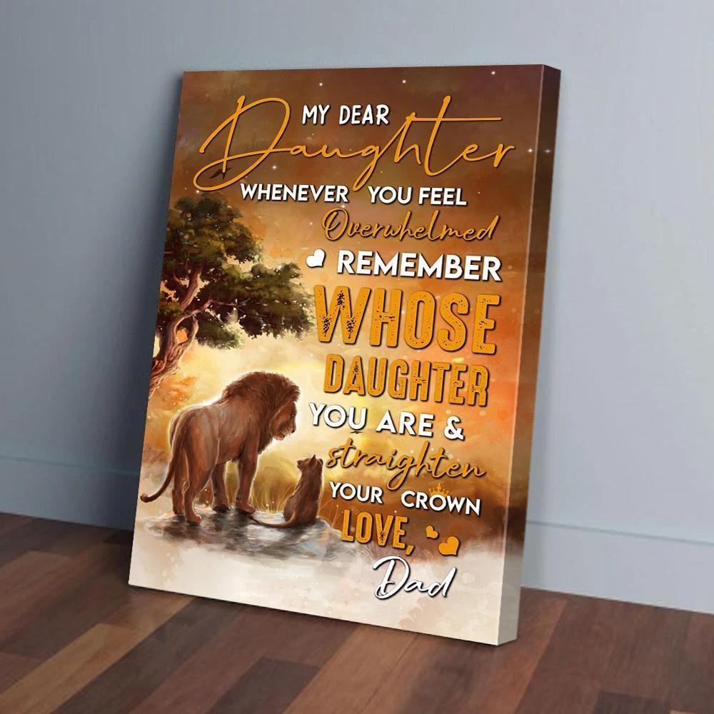 Poster Myearaughter Whenever You Feel Overwhelmedad Lion- UNFRAMED ...