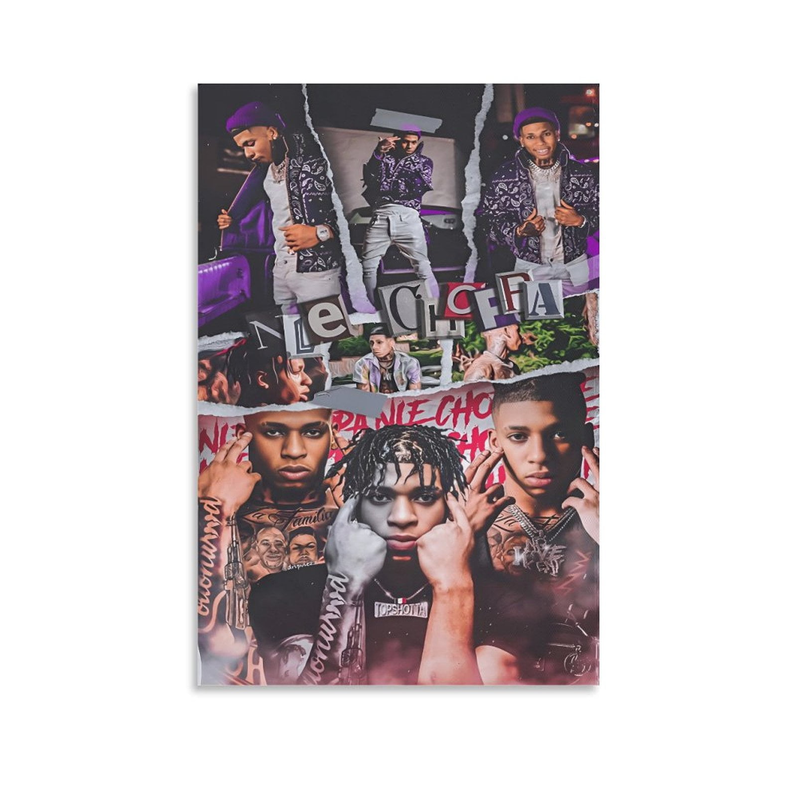 Poster NLE Choppa Popular Rapper Art Artworks Picture Print Poster Wall ...