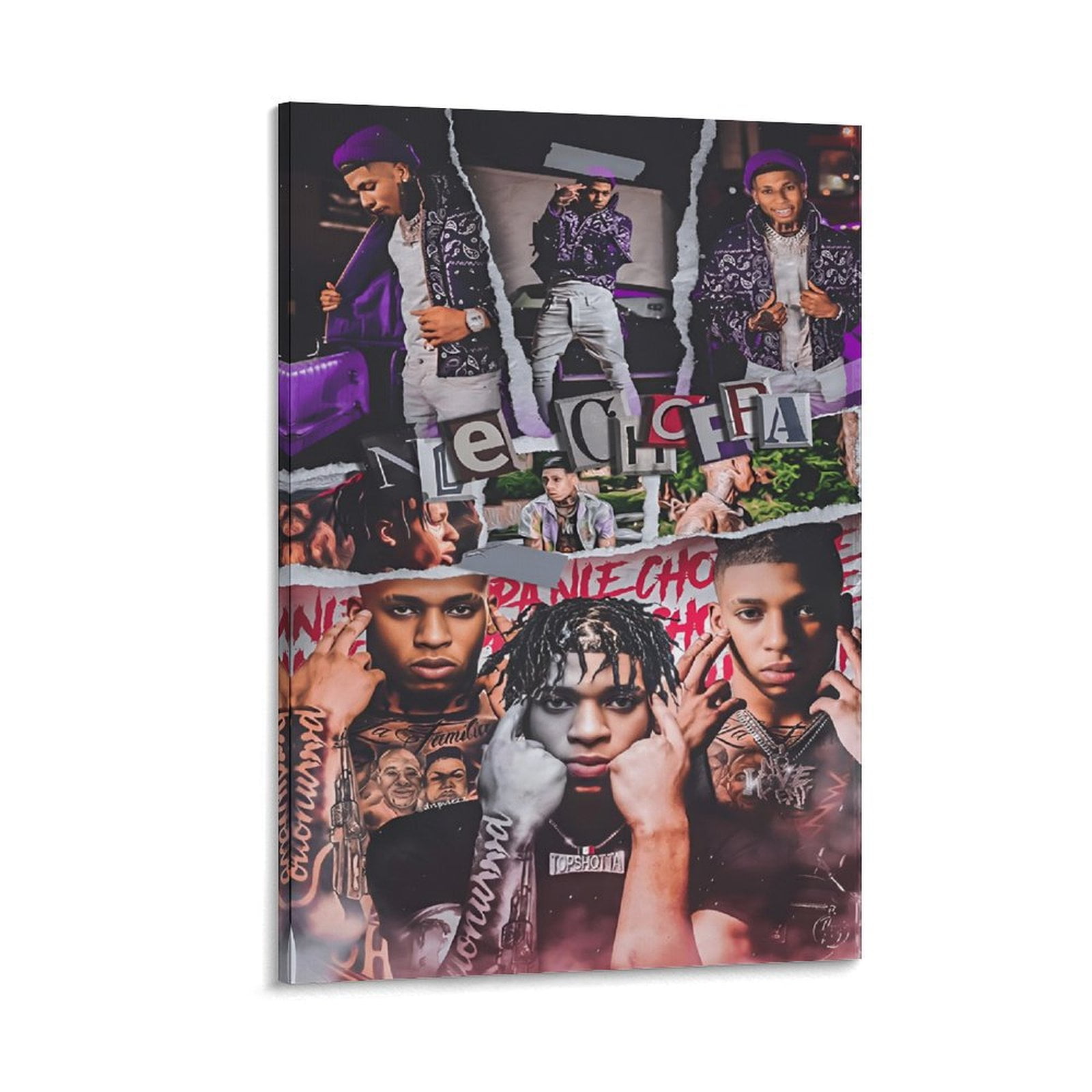 Poster NLE Choppa Popular Rapper Art Posters Art Print Wall Photo Paint ...