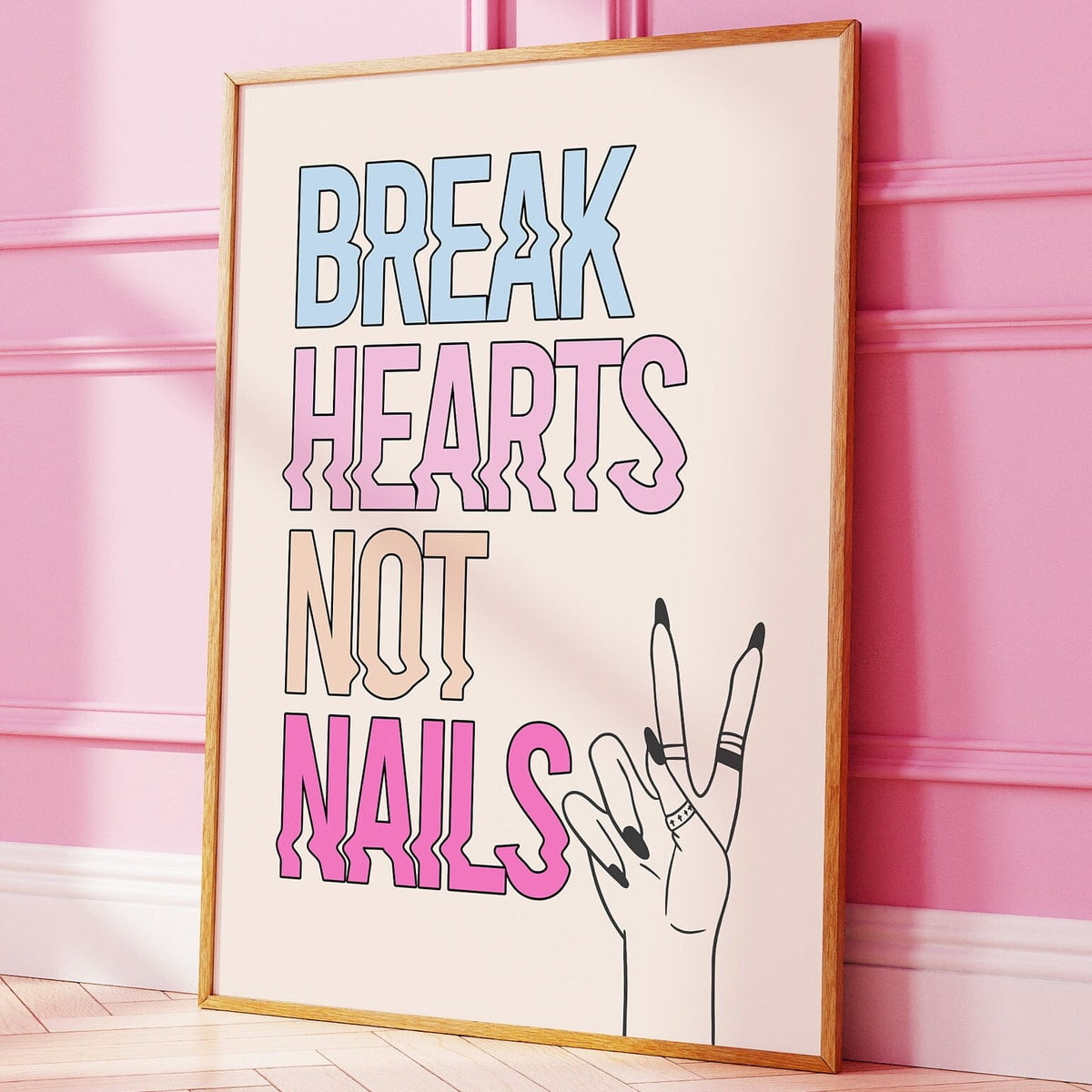 Poster Nails Print, Gift For Nail Technician, Teenage Girl Bedroom ...
