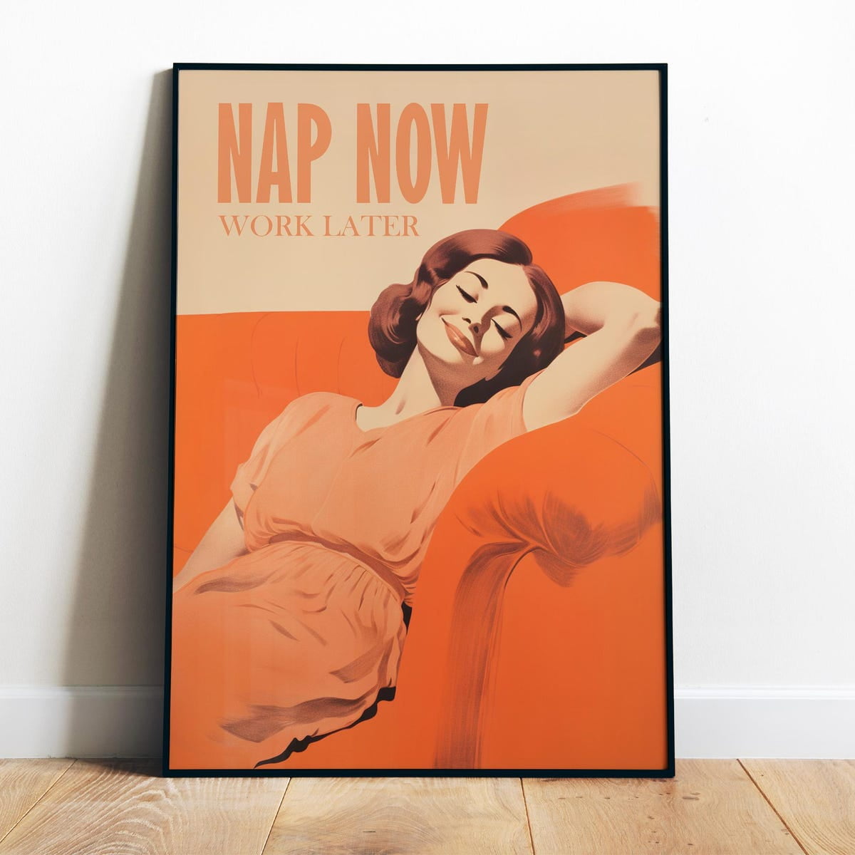 Poster Nap Now Poster Home Working Printable Funny Poster Office Retro ...