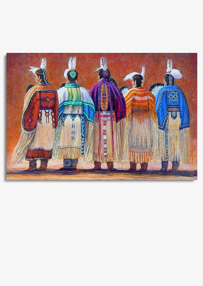 Poster Native American Painting Home For Indigenous Americans- UNFRAMED ...