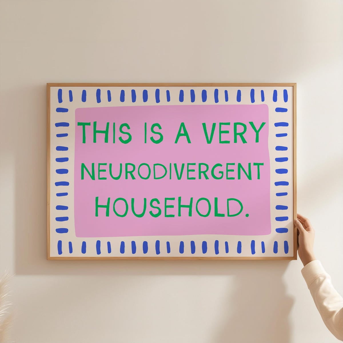 Poster This Is A Very Neurodivergent Household Art Print, Autism Wall ...