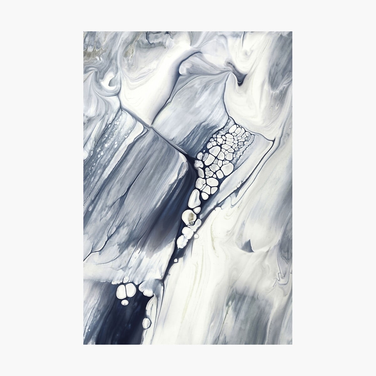 Poster Niagara Falls, Abstract Fluid Painting Poster No Framed, 12x18 ...