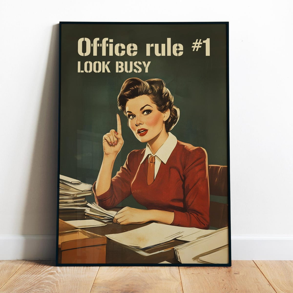 Poster Office Rules Print Funny Work Poster Printable Cubicle Fun Art ...