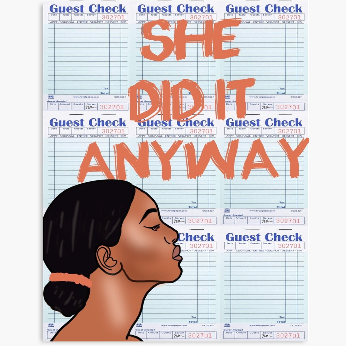 Poster Okurr - Guest Check @Nikkisbling_ - No Framed, Vintage Wall Art ...