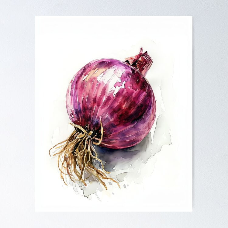 Poster Onion - Fruits and Vegetables Kitchen - Kitchen Art - Kitchen ...