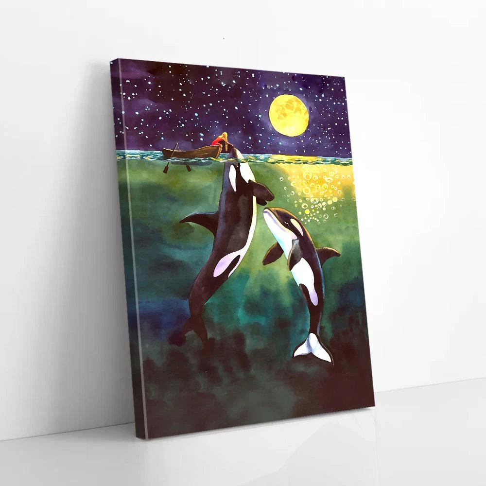 Poster Orca Whale- UNFRAMED Poster Prints, Wall Art For Home Decor Or ...