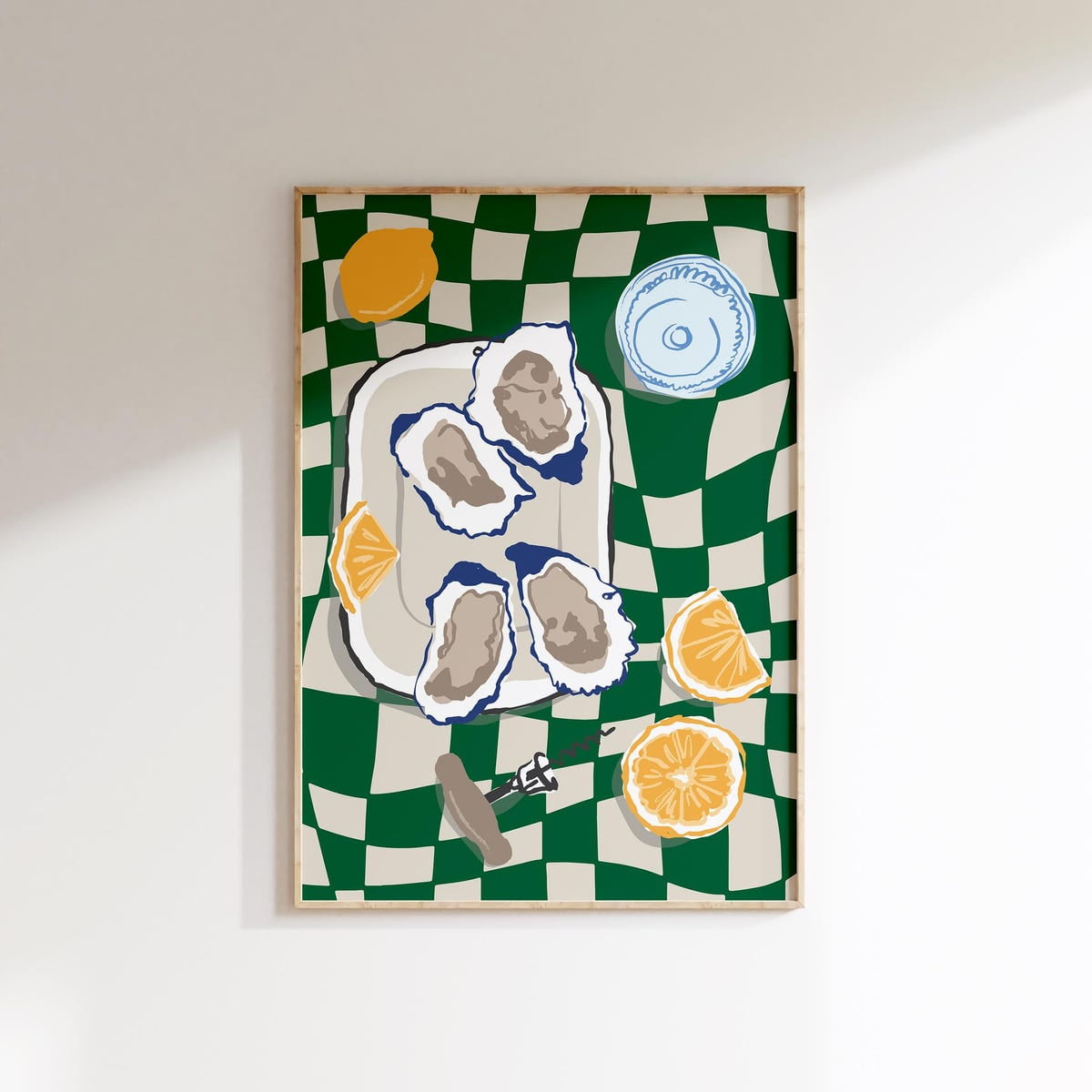 Poster Oysters Art Print, Kitchen Wall Art, Trendy Wall Art, Seafood Wall Art, Oysters Poster ...