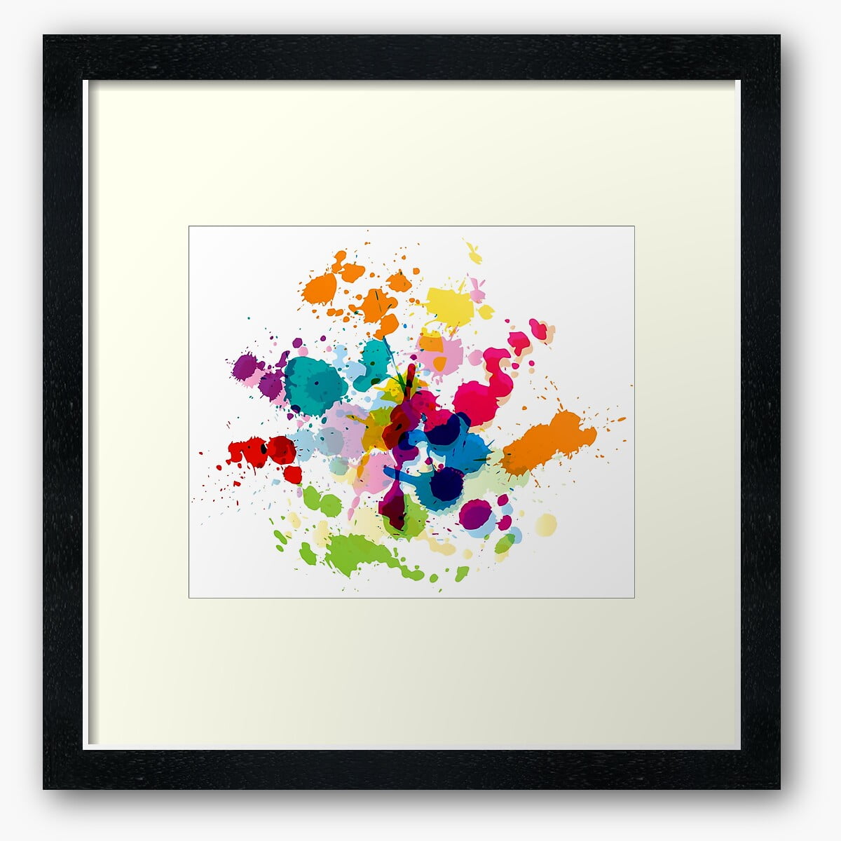 Poster Paint Splatter - No Framed, Vintage Wall Art, Trendy Retro Print ...