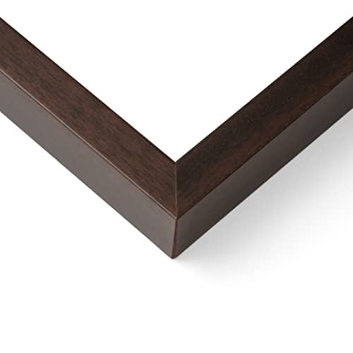 Poster Palooza Modern Wood Newspaper Frame () Matted - Gallery-Style ...