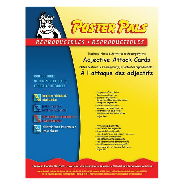 Poster Pals French Educational & Language Teaching Adjective Vocabulary ...