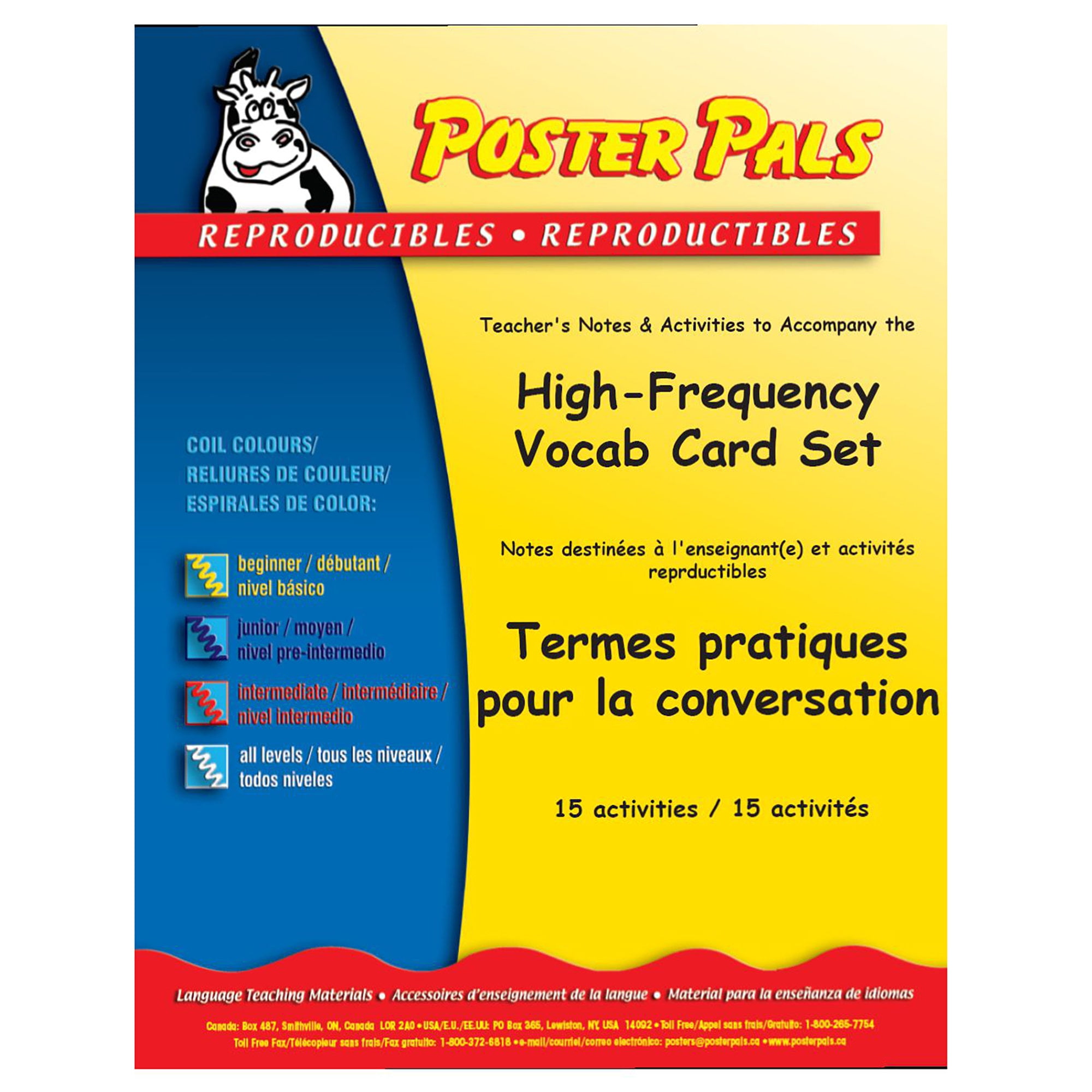 Poster Pals French Educational & Language Teaching High Frequency ...