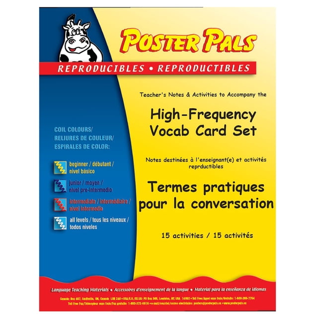 Poster Pals French Educational & Language Teaching High Frequency ...