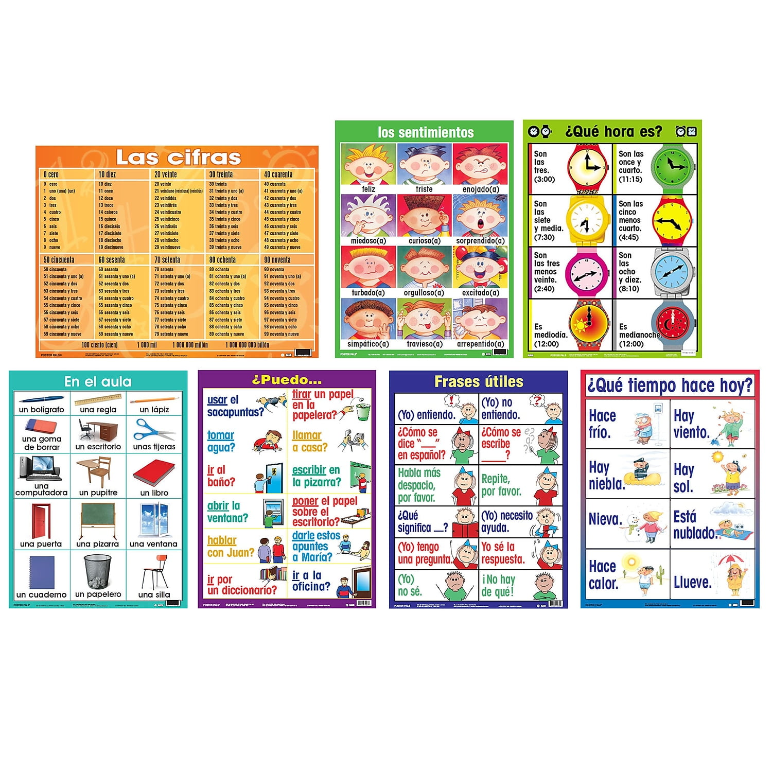 Poster Pals Spanish Educational & Language Teaching essential Posters ...