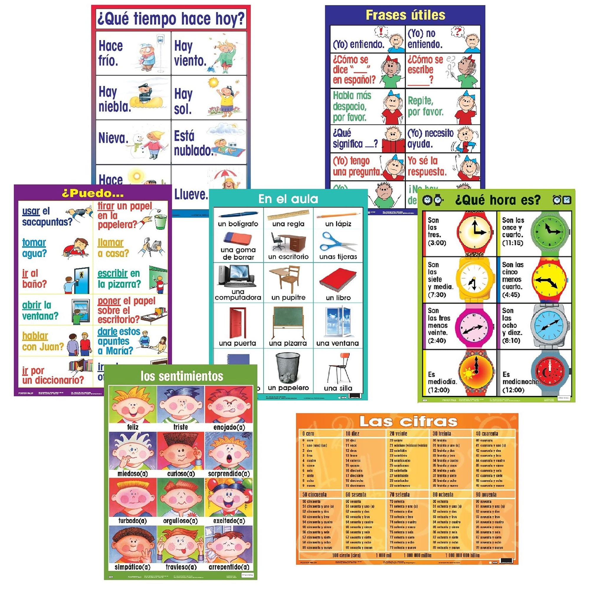 Poster Pals Spanish Educational & Language Teaching essential Posters ...