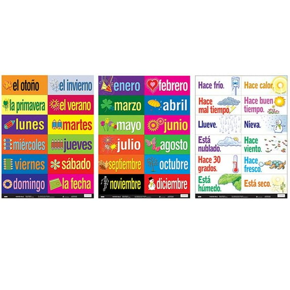 Poster Pals Spanish Multi-Purpose Card Set - Walmart.com