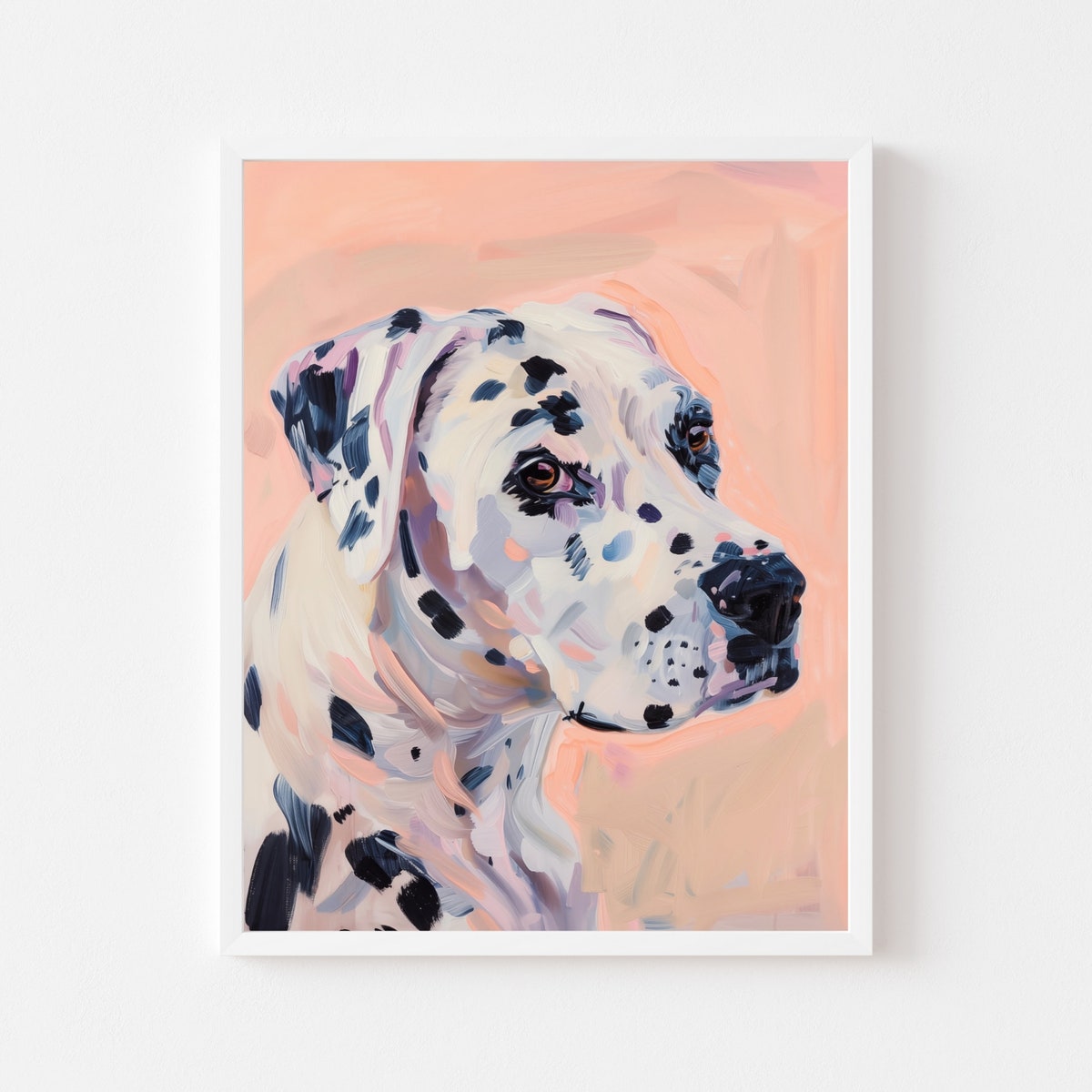 Poster Pastel Dalmation Painting | Colorful Puppy Dog Printable ...