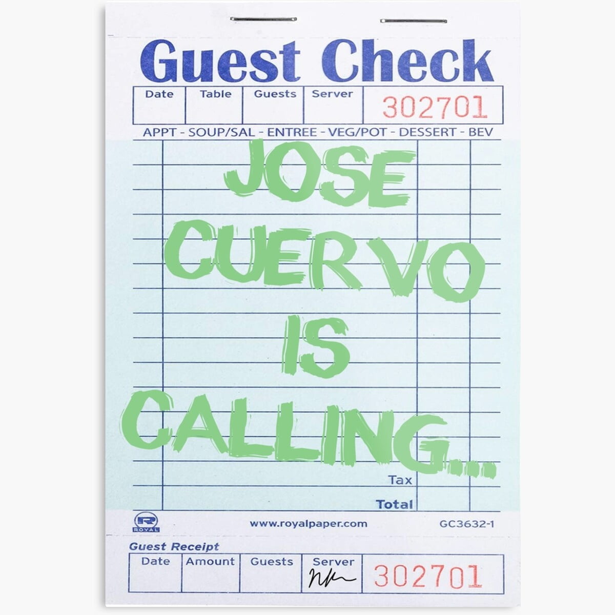 Poster Pick Up - Guest Check @Nikkisbling_ - No Framed, Vintage Wall ...