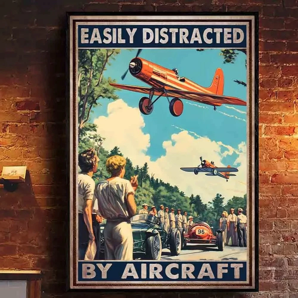 Poster Pilot Airplane Easily Distracted By Aircraft Flying Air, Fdv ...