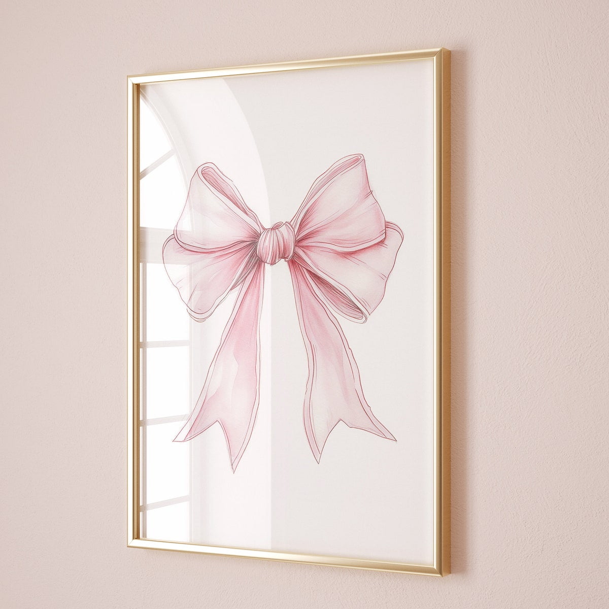 Poster Pink Bow Nursery Print Grandmillenial Coquette Aesthetic Poster ...