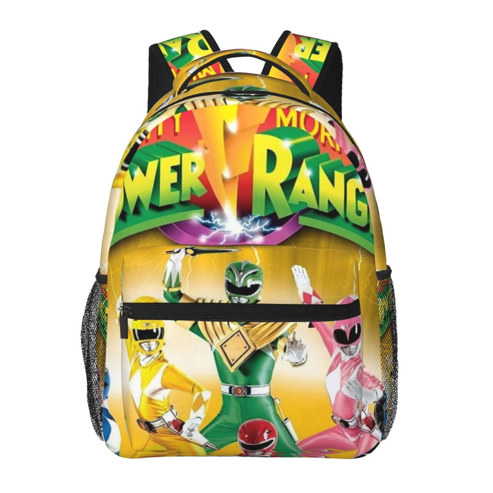 Poster Power Rangers Adjustable Laptop Backpack School Student Book Bag ...
