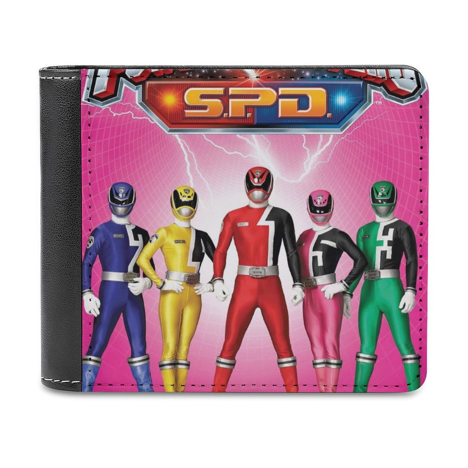 Poster Power Rangers PU Leather Wallet With Card Slots Bifold Wallet ...