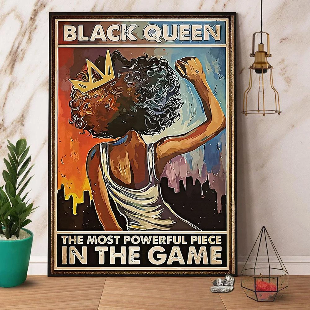 Poster Powerful Queen The Most Powerful Piece In The Game- UNFRAMED ...