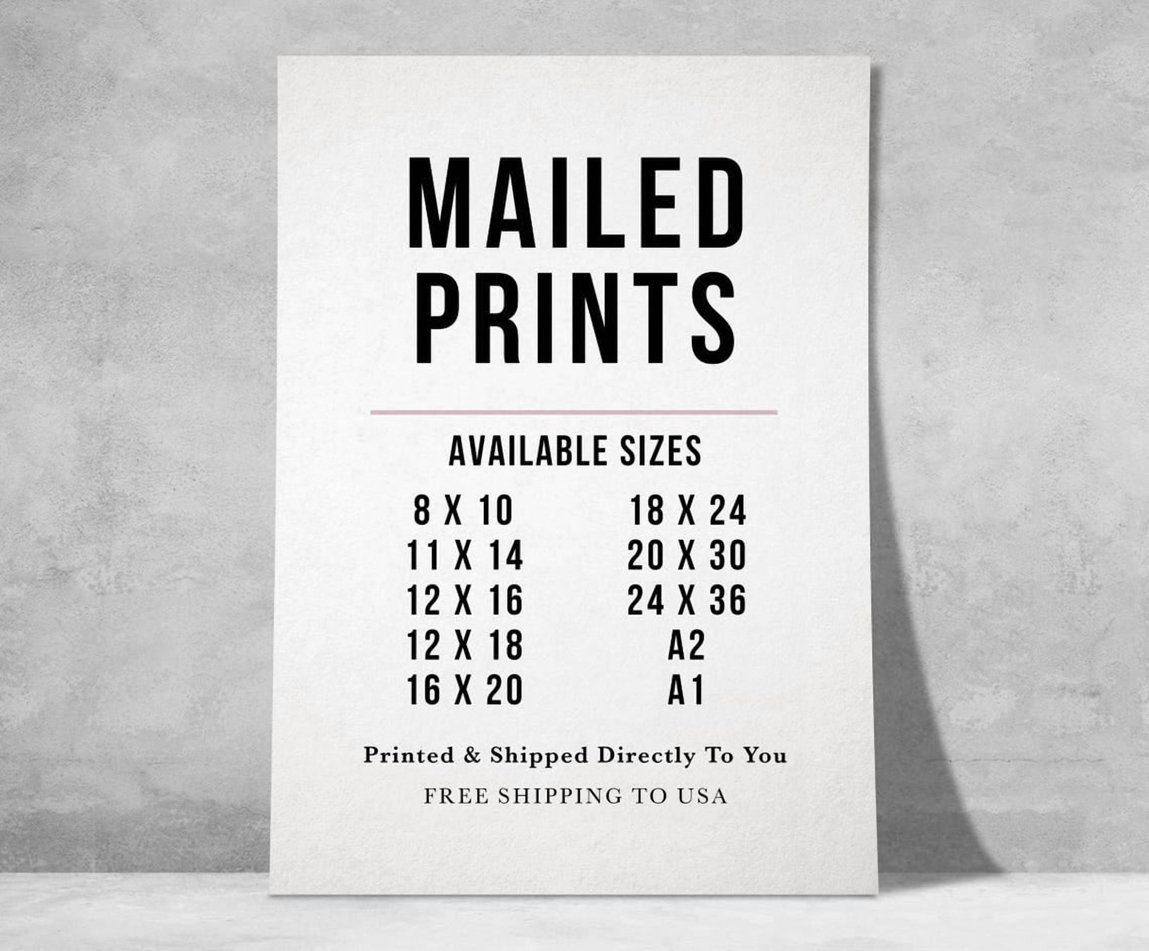 Poster Printing Service, Mailed Print To You, Add On To Your Order Wall ...