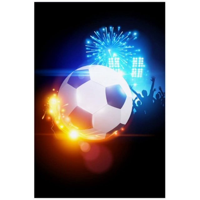 Poster Prints Wall Paper Art Decor Vintage Sports Football Soccer Fire ...