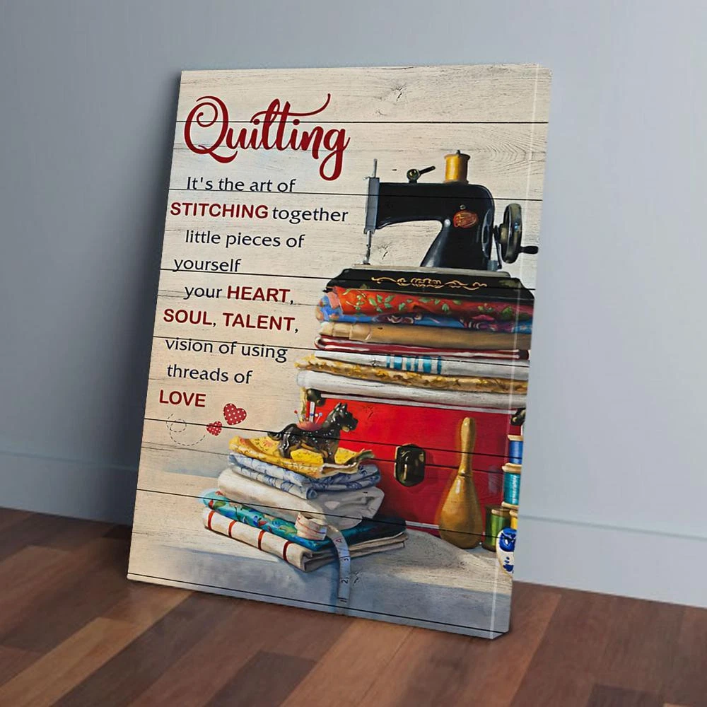 Poster Quilting Sewing Vertical- UNFRAMED Poster Prints, Wall Art For ...