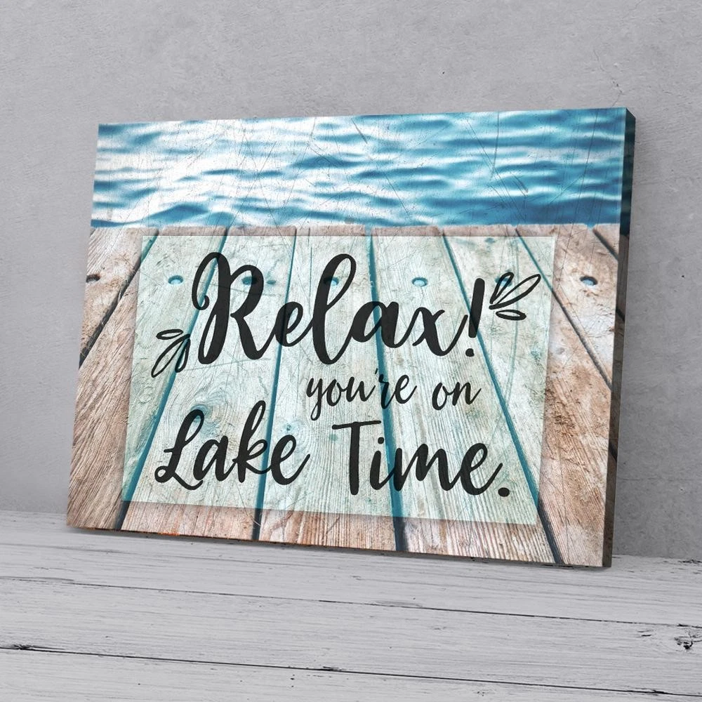 Poster Relaxing On Lake- UNFRAMED Poster Prints, Wall Art For Home ...